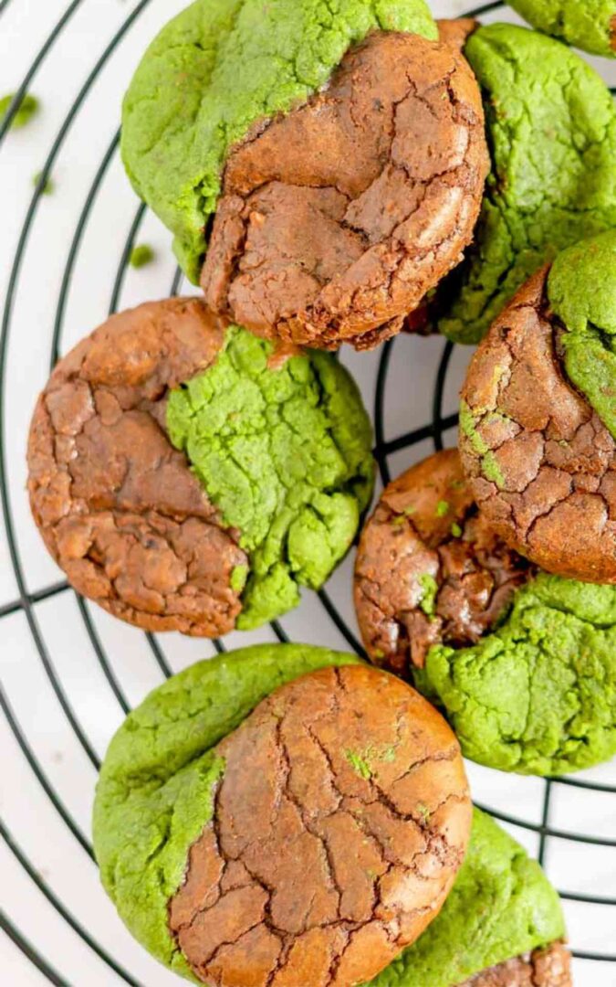 Chewy Matcha Cookies Recipe (Matcha Brookies) - Popular Recipes