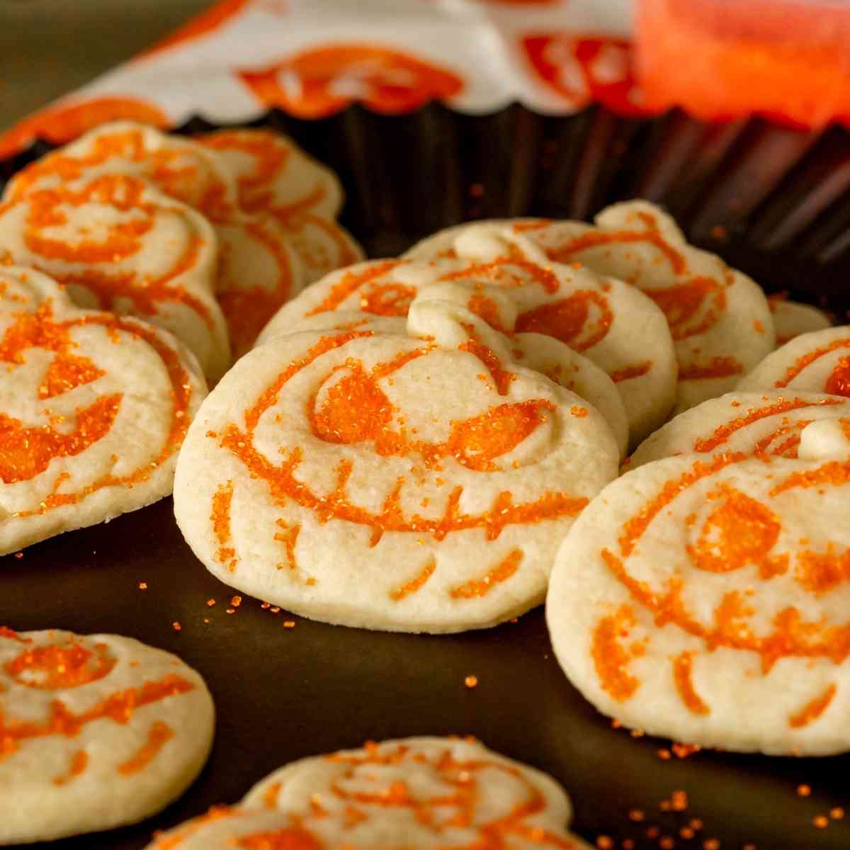 Halloween Sugared Shortbread Cookies - Popular Recipes