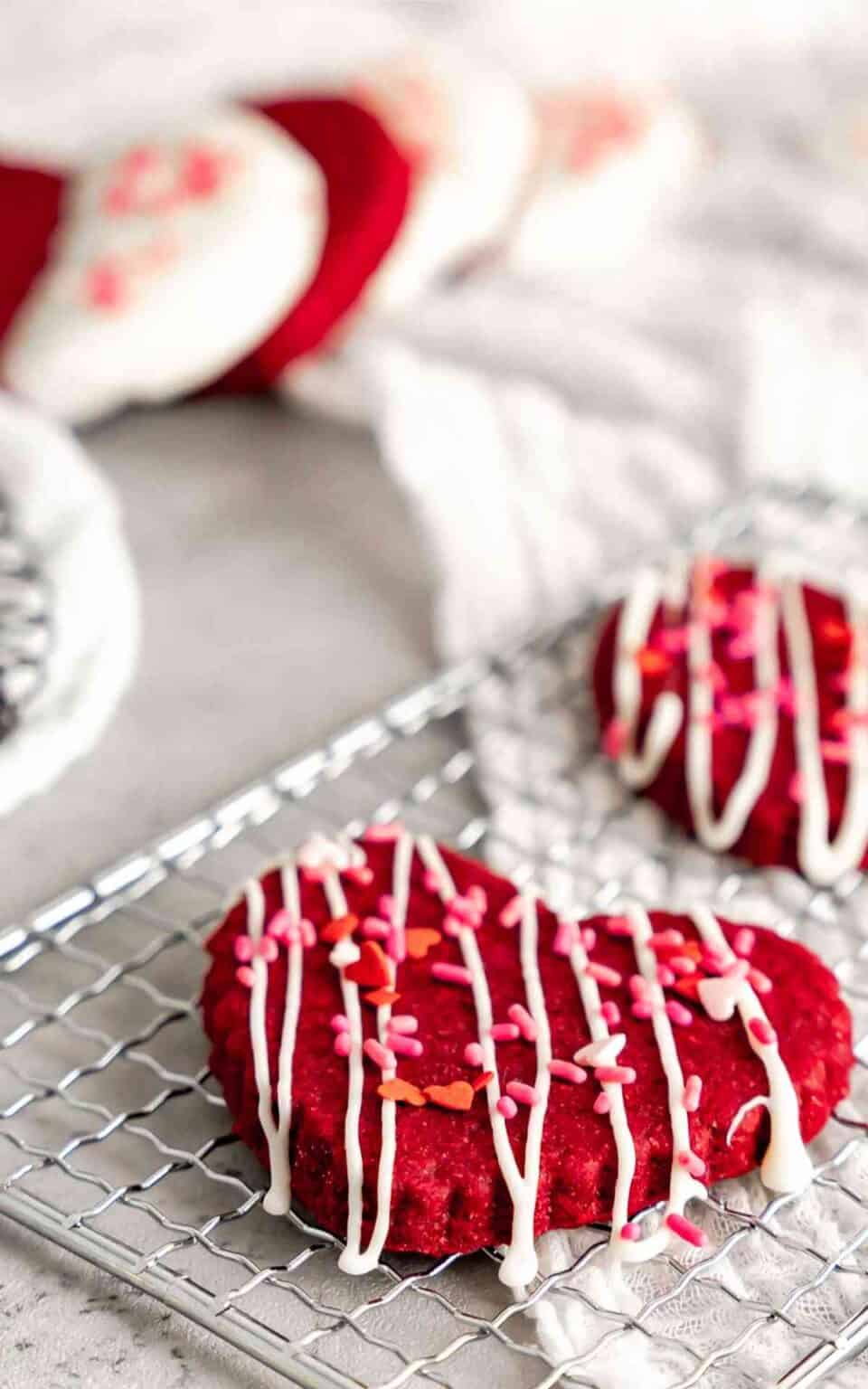 Red Velvet Shortbread Cookies - Popular Recipes