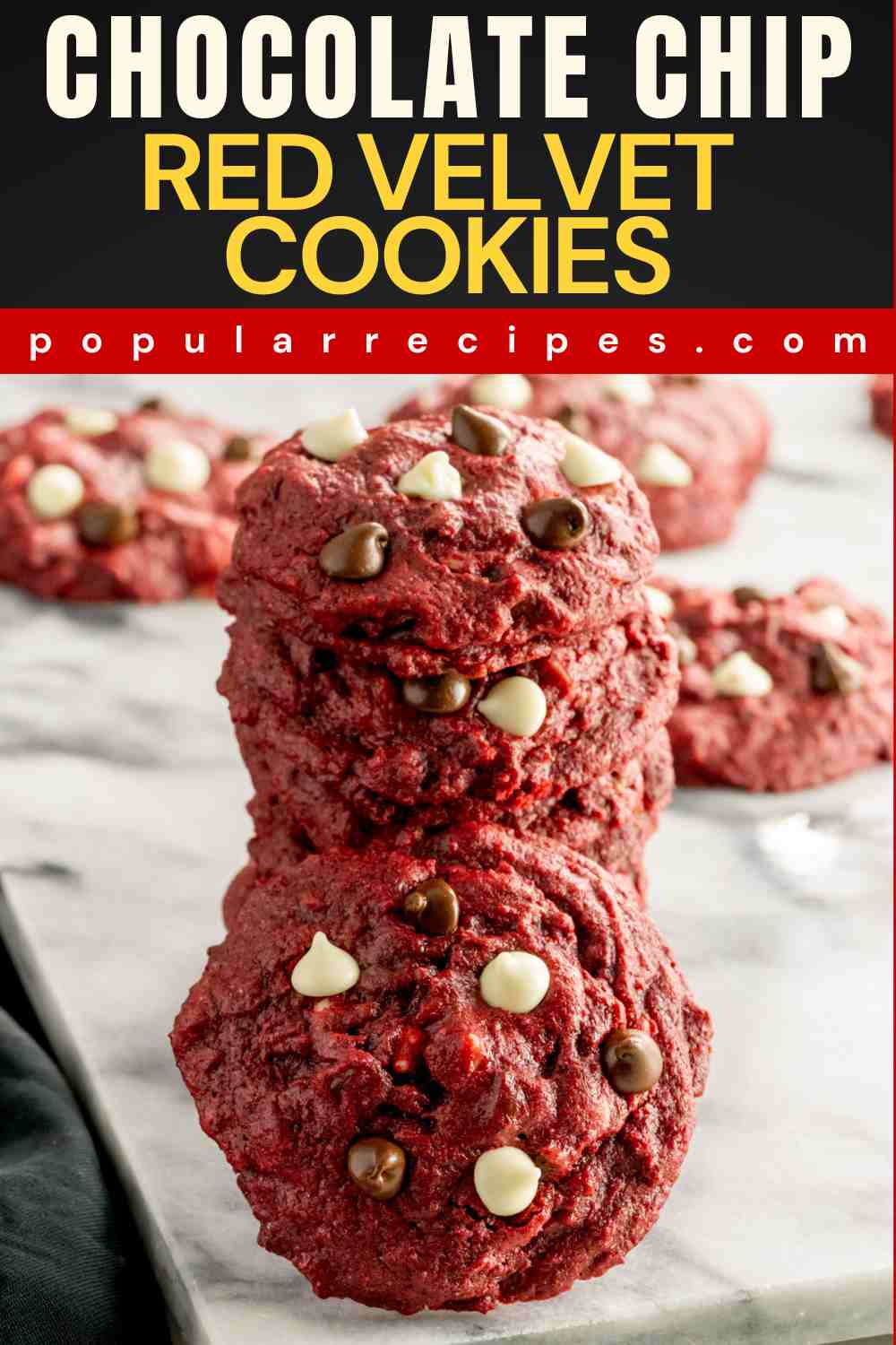 Chocolate Chip Red Velvet Cookies - Popular Recipes